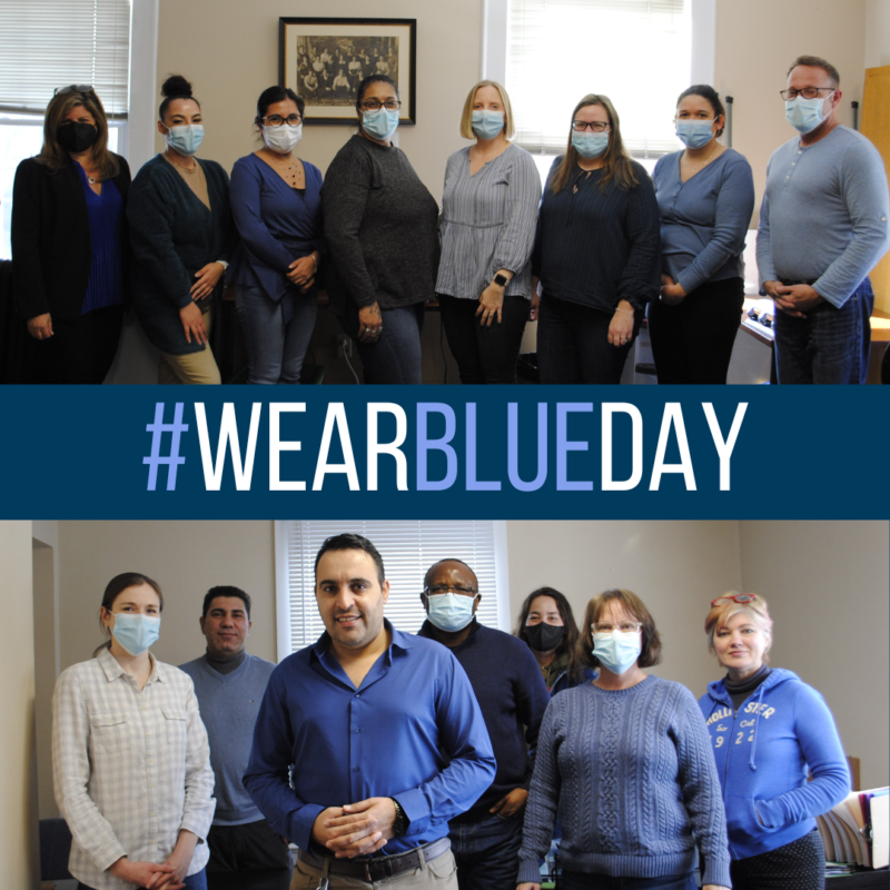 #WearBlueDay for National Human Trafficking Awareness Day - Connecticut Institute for Refugees ...